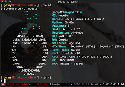 screenfetch - 命令列 (cli) 裡的檢視系統工具