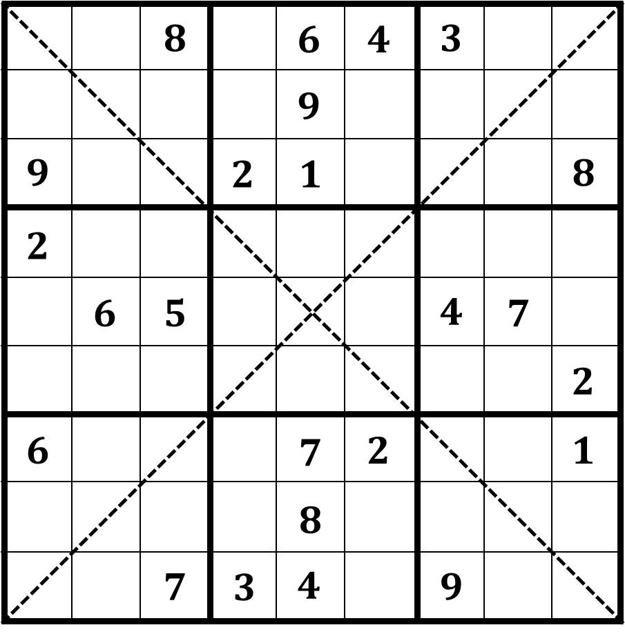 Puzzle 9 Diagonal Sudoku Puzzle 9 Diagonal Sudoku