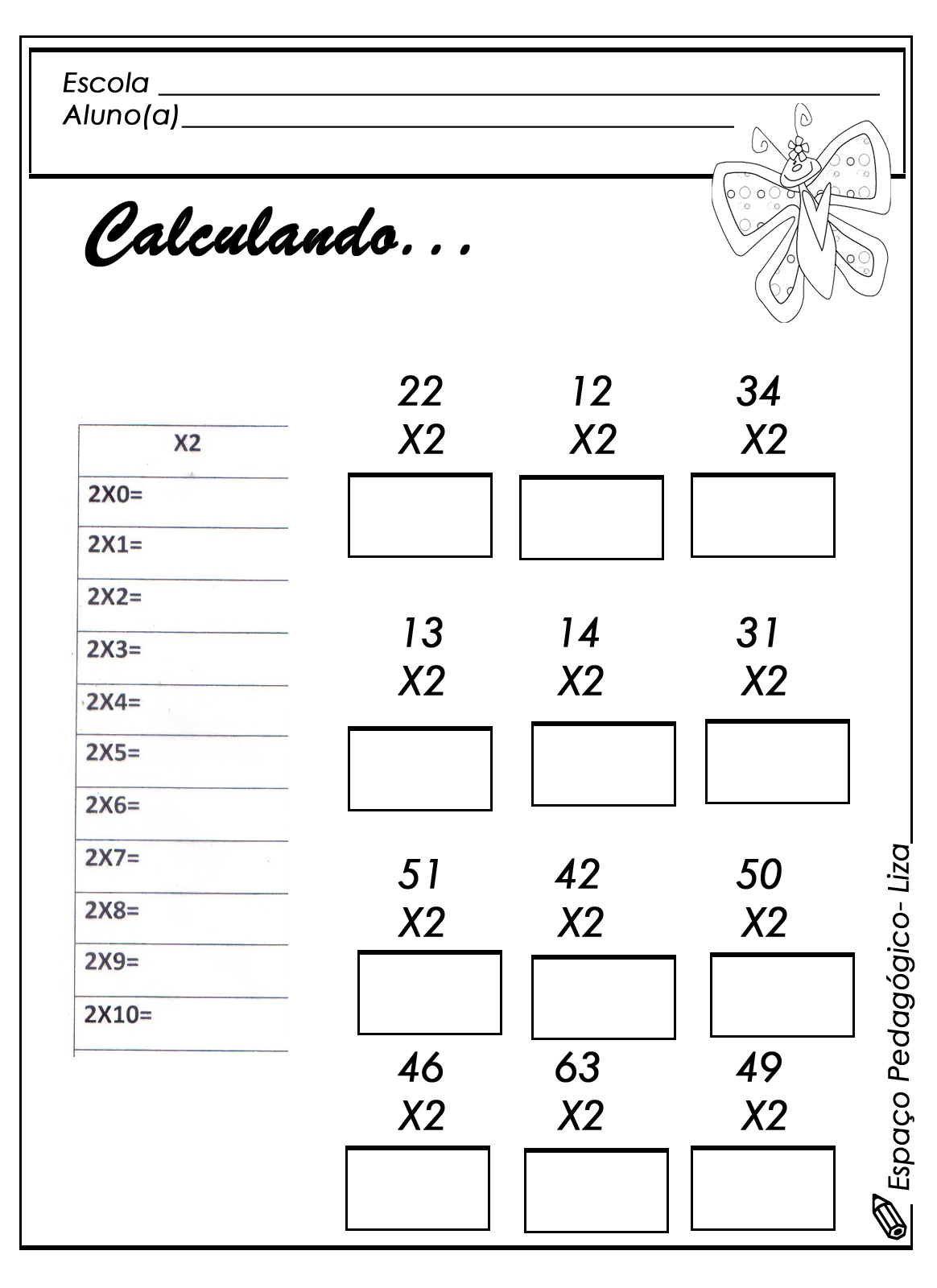 Atividade Tabuada Do 9 - EDUCA