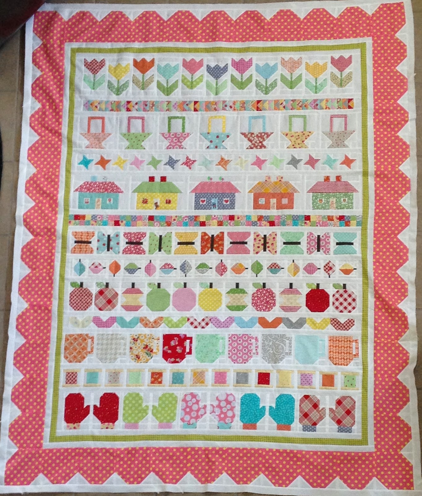 dream quilt create: Bee in my Bonnet Row Along, Outer Border