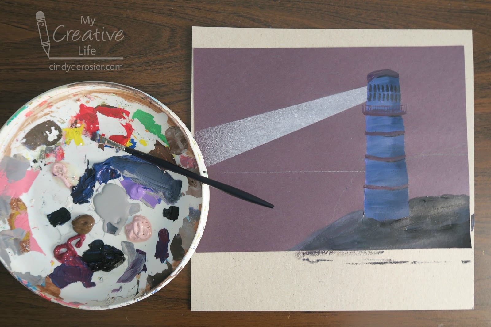 Cindy deRosier: My Creative Life: Construction Paper Lighthouse ...