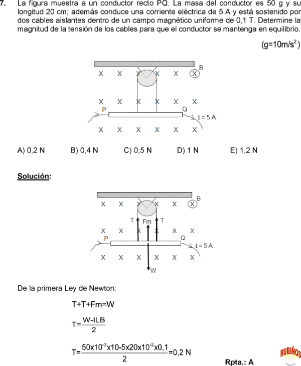 CAMPO MAGNÉTICO FUERZA MAGNÉTICA OERESTED EJERCICIOS RESUELTOS ...
