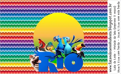 Rio: etiquetas para imprimir gratis. - Ideas y material gratis para ...