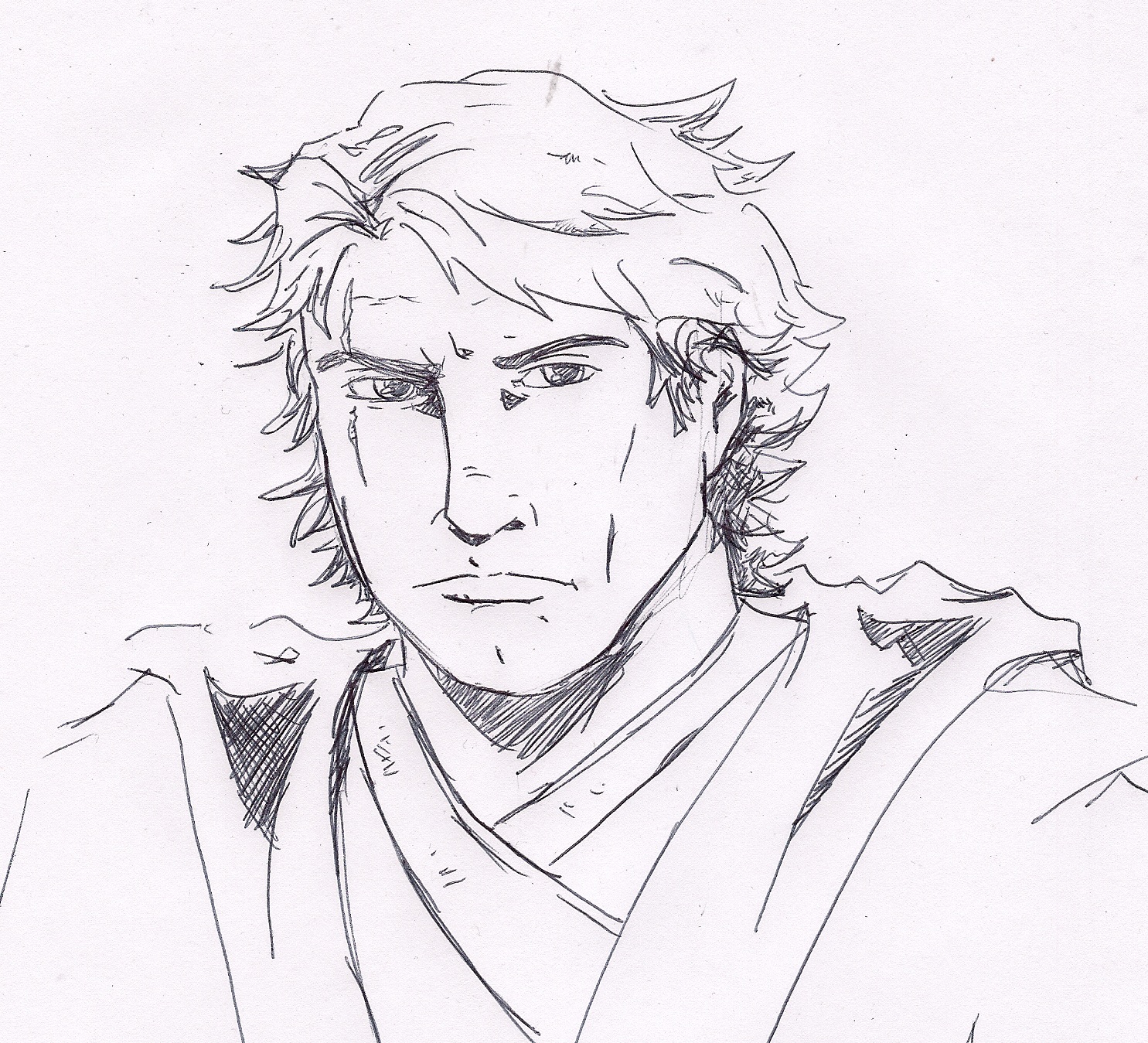 Nevic Studios--Art By Mike McMahon: Anakin Skywalker sketch