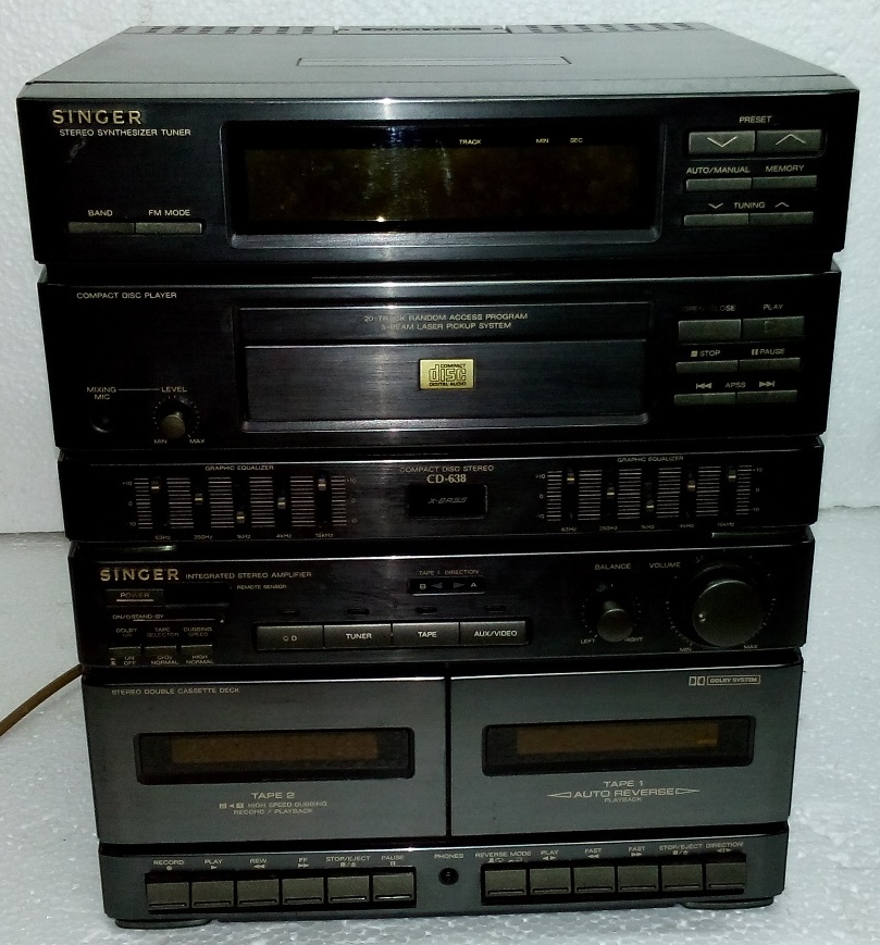 BARANG BARANG ELEKTRIK TERPAKAI DAN RARE: HIFI SINGER MODEL CD-638