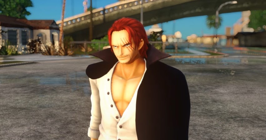 GTA SA Mod: Shanks Skin (Akagami) - Red Hair - One Piece - spgtips ...