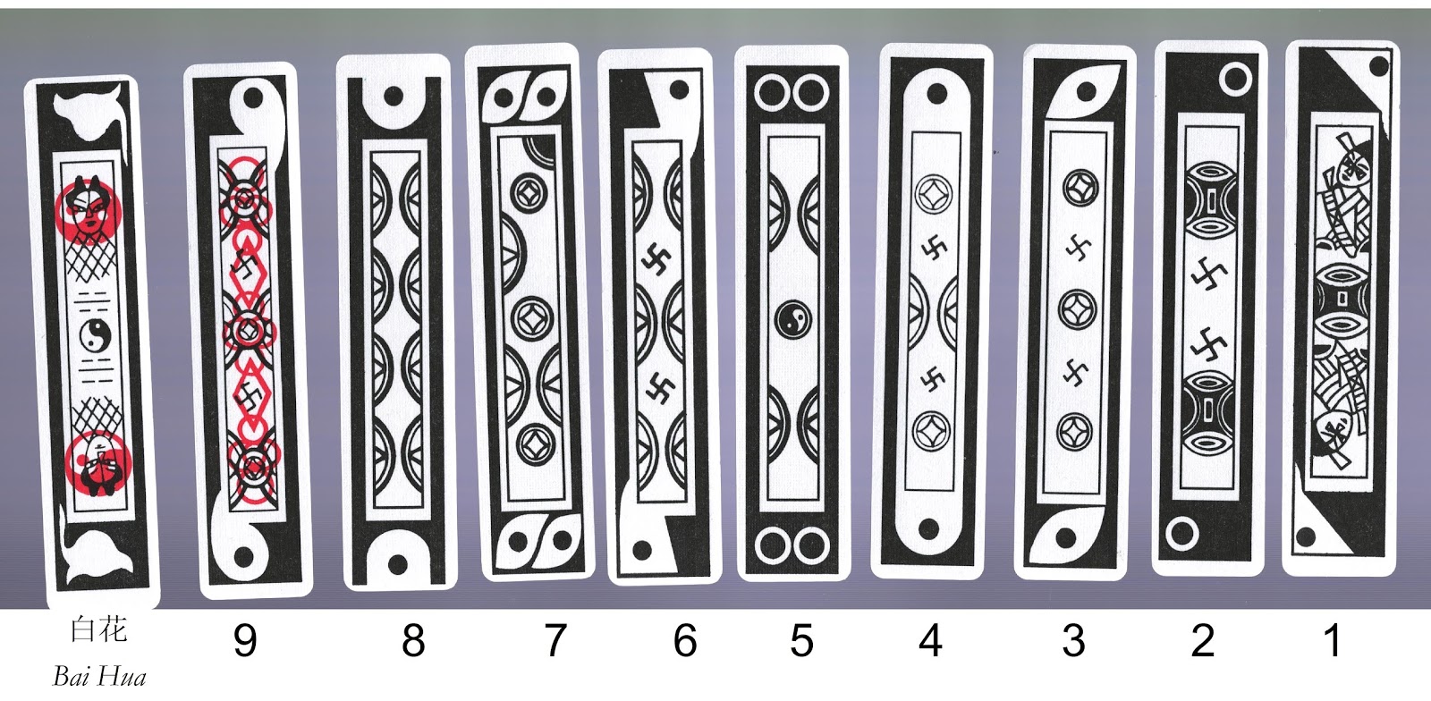 Anthony L. esq: Long cards 5 -- (Double faced Nantong pattern)