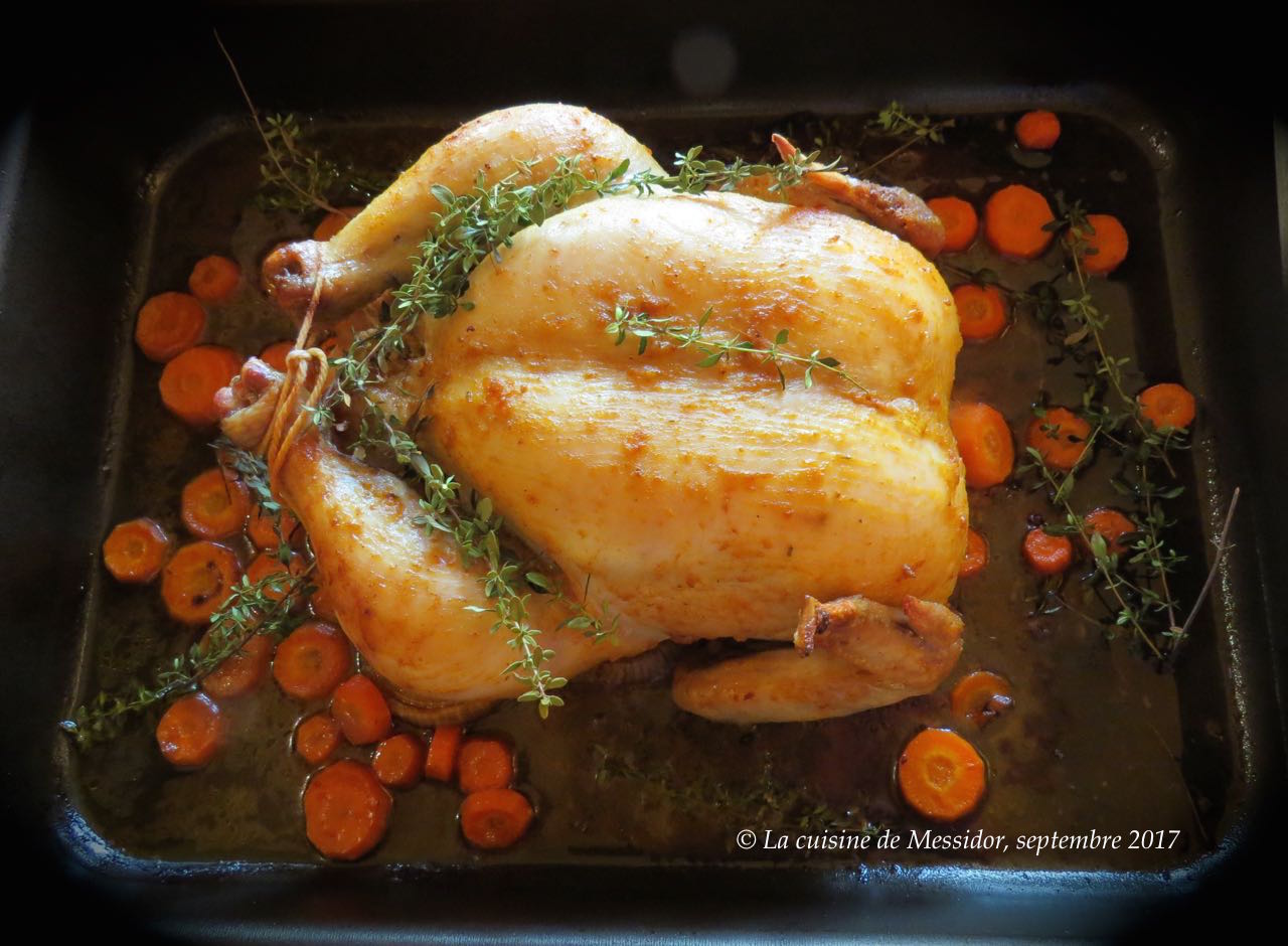 La cuisine de Messidor: Poulet rôti au four avec farce