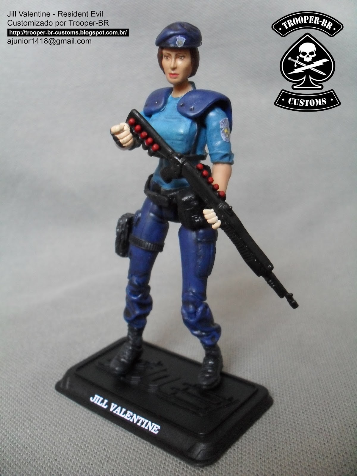 Gi joe Custom Action Figures: Jill Valentine - Resident Evil
