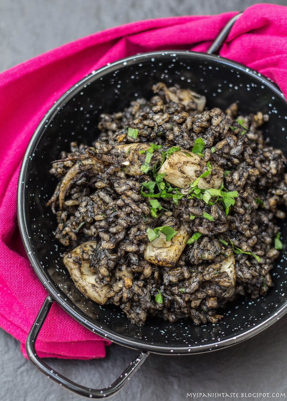 My Spanish Taste: Black rice with cuttlefish