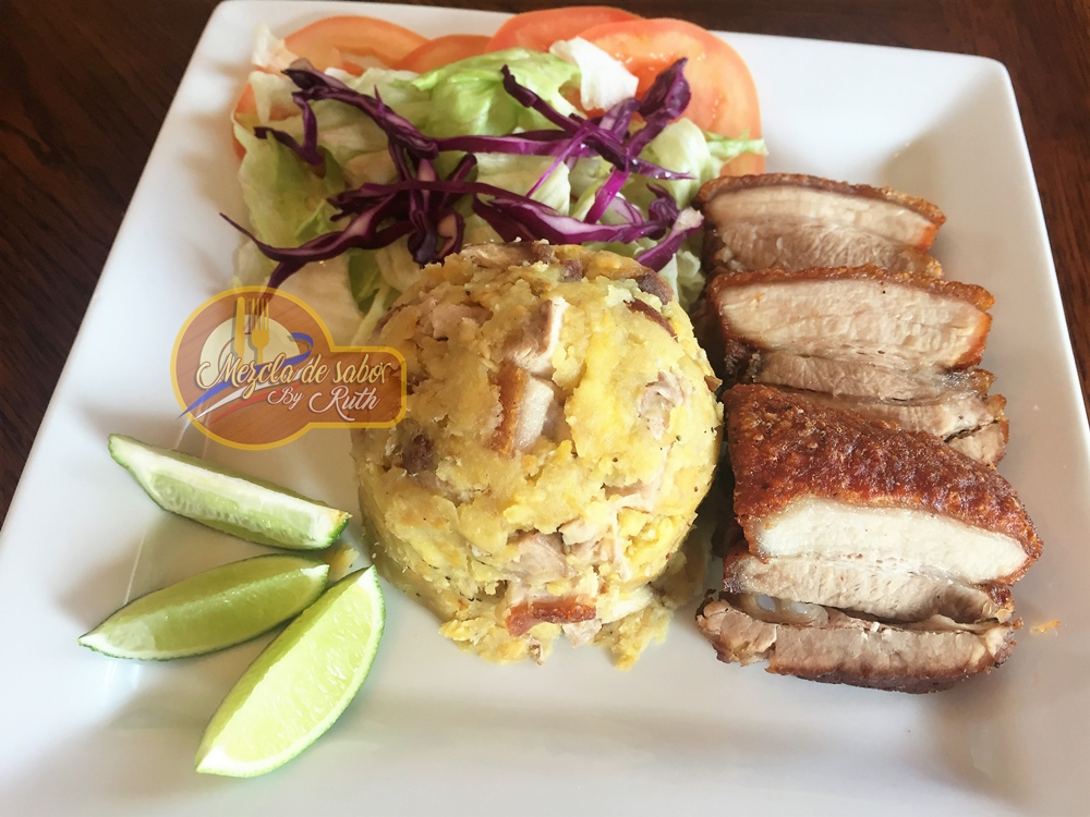 Mofongo con Chicharrón al Estilo Dominicano | Mezcla De Sabor