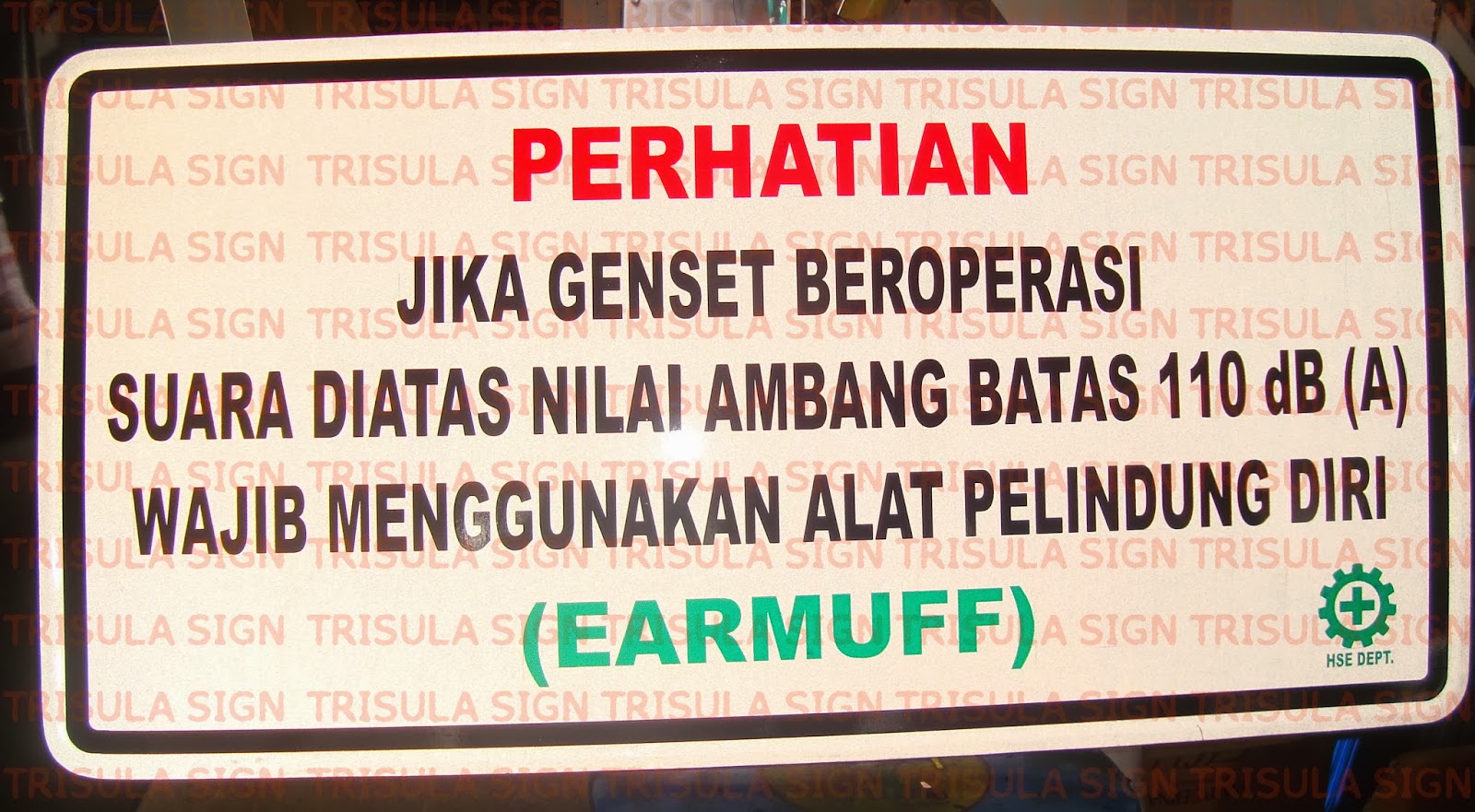 Rambu Earmuff ~ Jual Rambu, Safety Sign