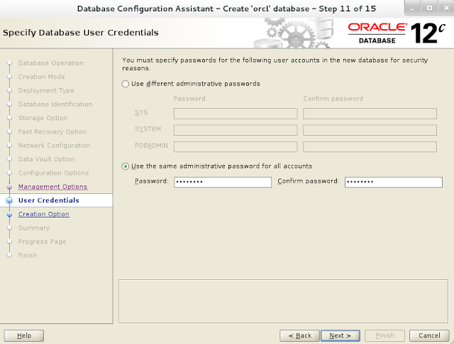 Creating Oracle Database using DBCA in 12c R2 | OracleNext - Solution to your Oracle problems