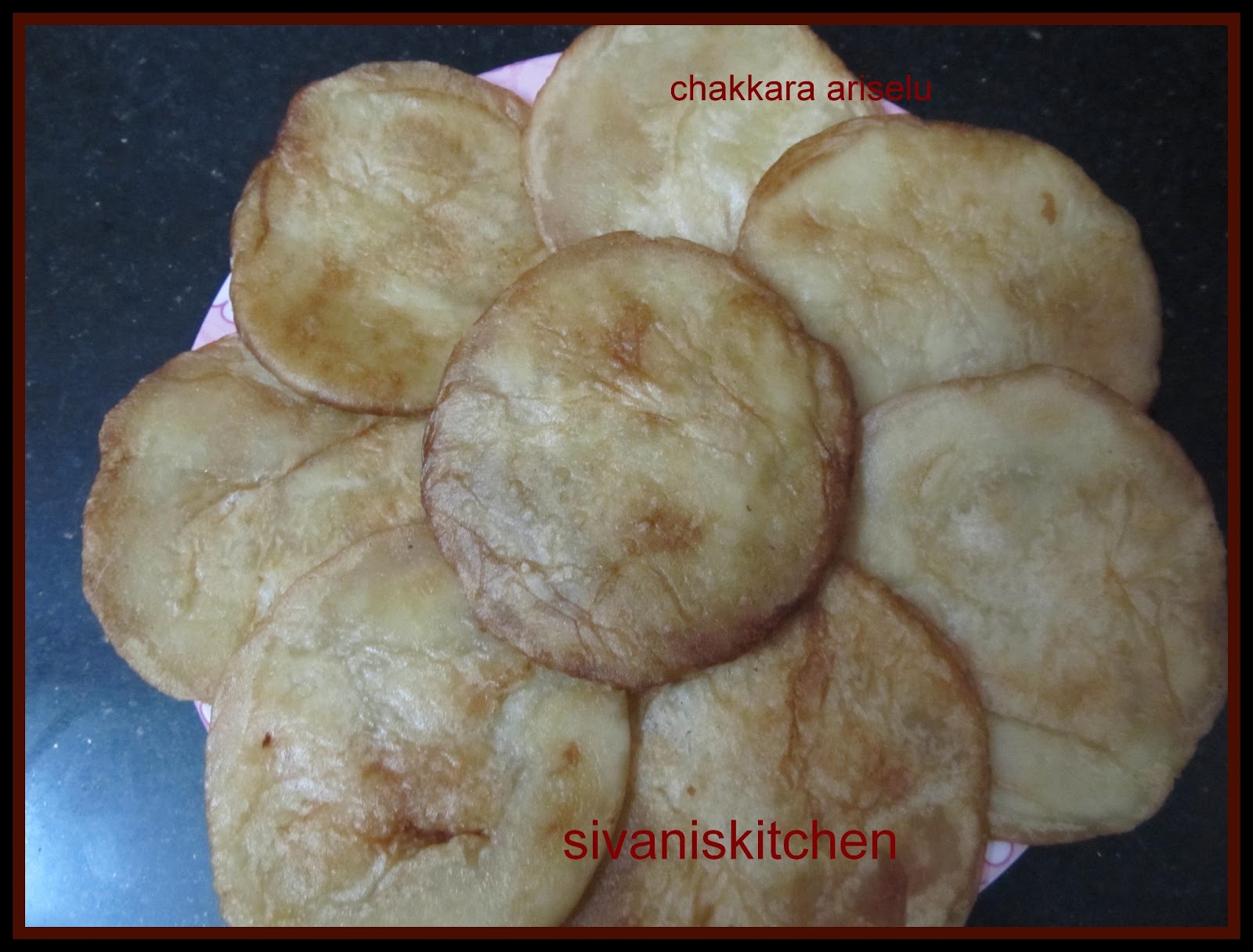 Sivani's Kitchen: Chakkara Ariselu Sankranti Special Recipe