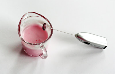 A Valentine latte with pink froth | How About Orange