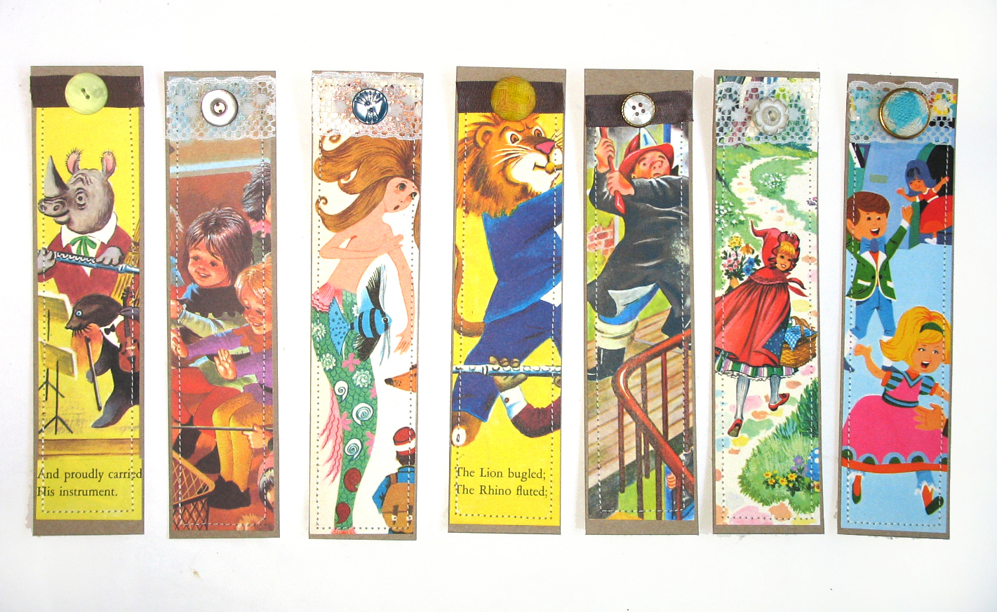 Merry-Go-Round Handmade: Vintage Retro Upcycled Handmade OOAK Bookmarks ...