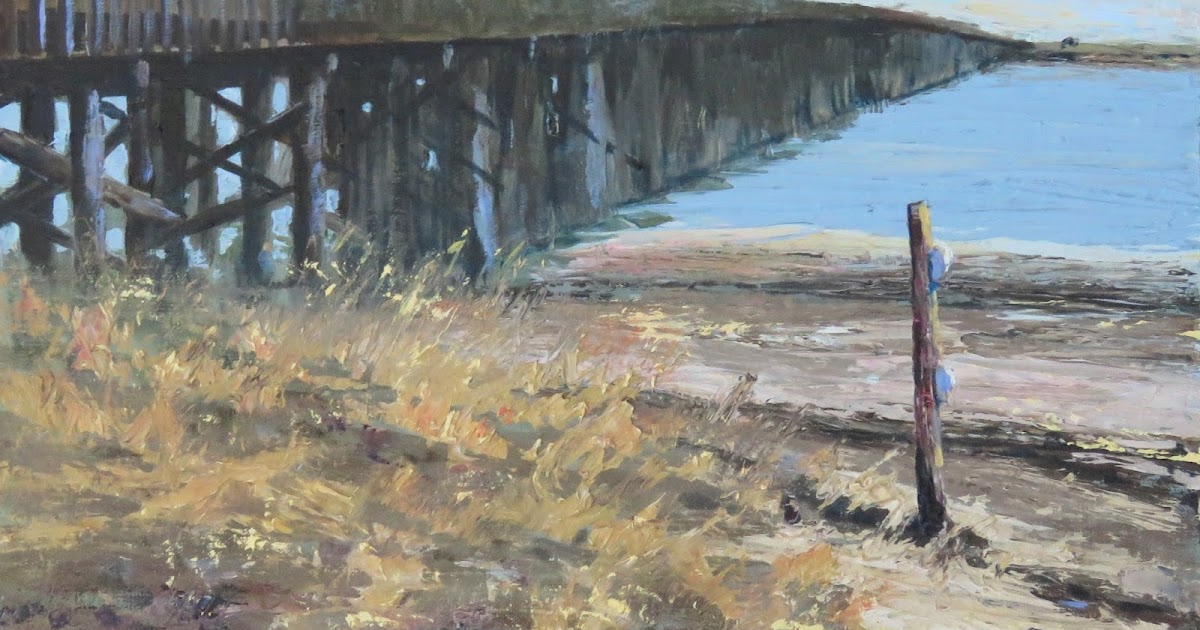 MAUREEN VEZINA OIL PAINTER: Powder Point Bridge Winter Winds