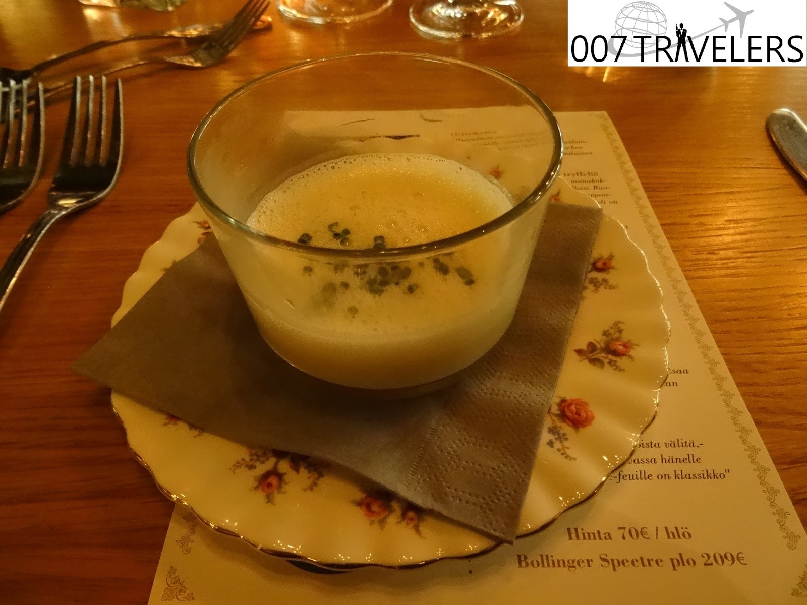 007 Food: Bollinger Spectre 007 – menu - 007 Travelers
