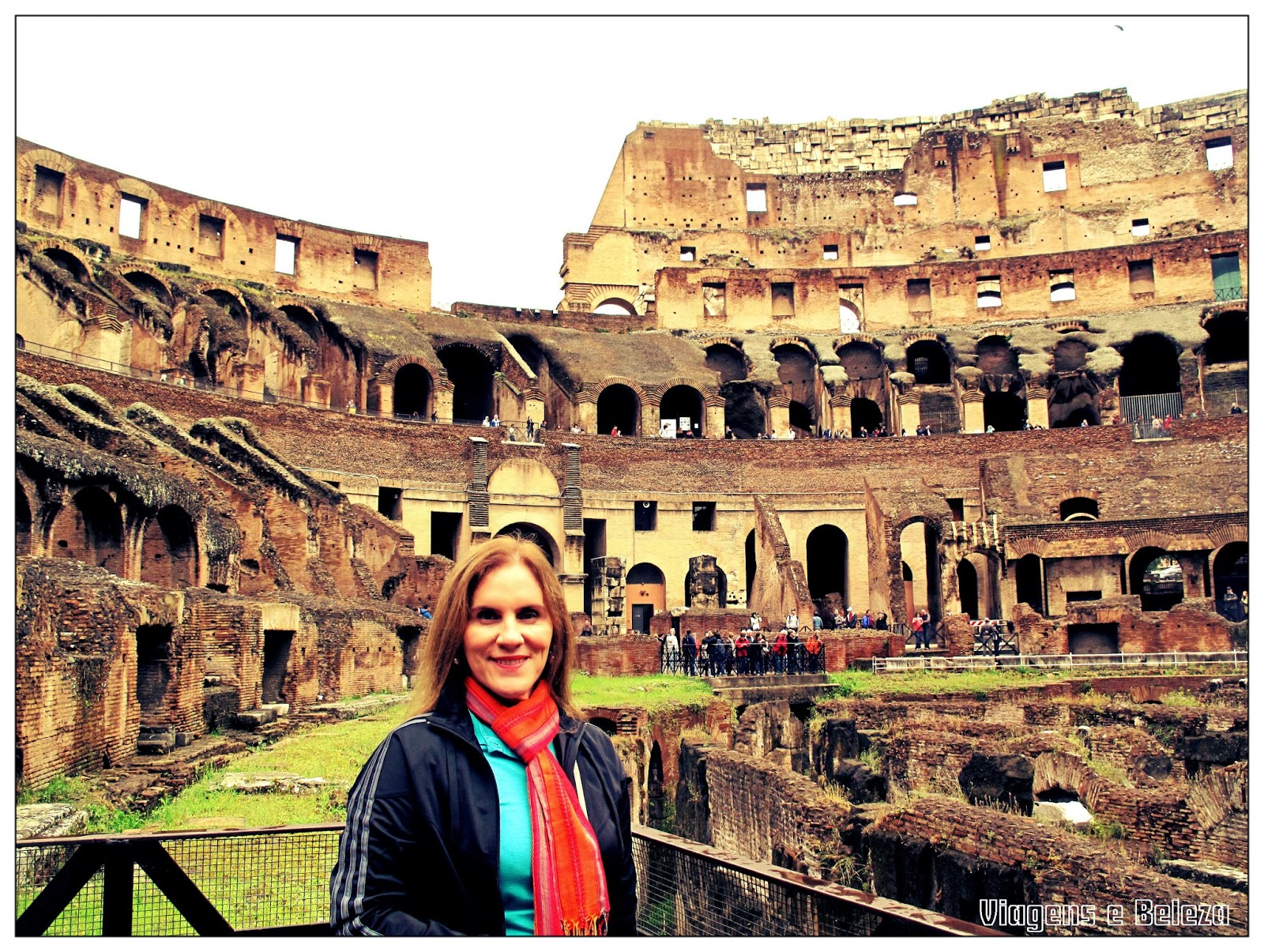 O interior do Coliseu - Roma - Viagens e Beleza