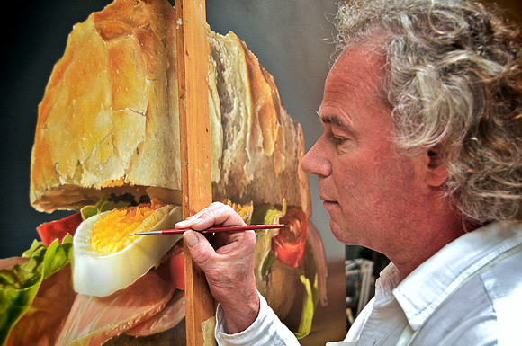 Linda Mooney's Other Worlds of Romance: Ultra-Realistic Food Paintings