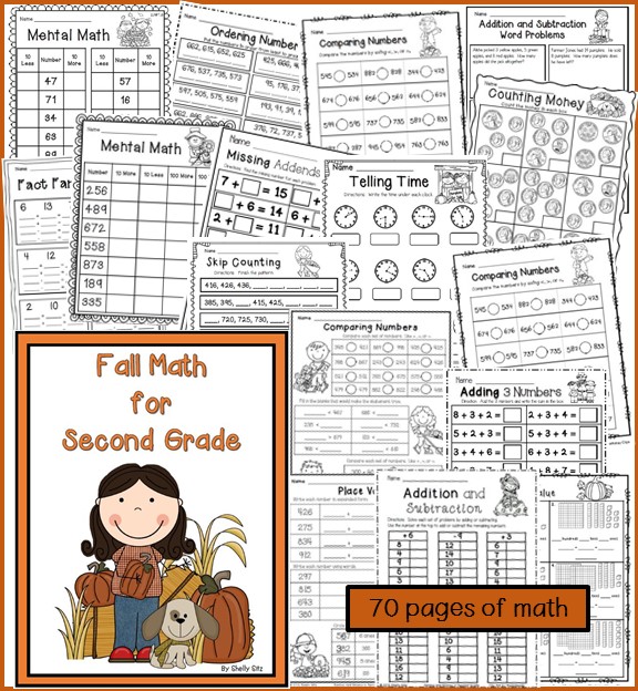 Fall Math Centers - Second Grade Teaching Blog