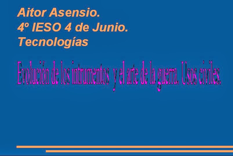 Tecnología en el I.E.S.O. "4 de Junio": Presentaciones Realizadas por Alumnos de 4º de E.S.O.