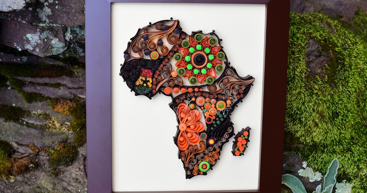 Ayani art: Quilling African Map