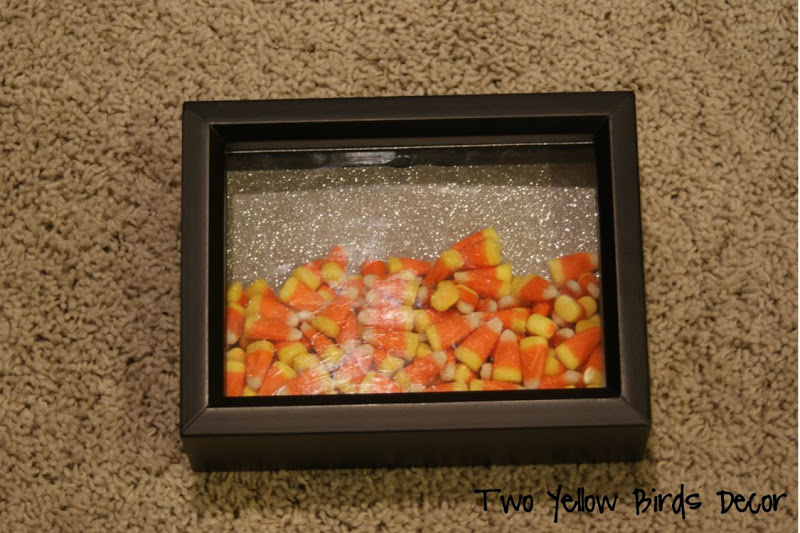 Two Yellow Birds Decor: Candy Corn Shadow Box