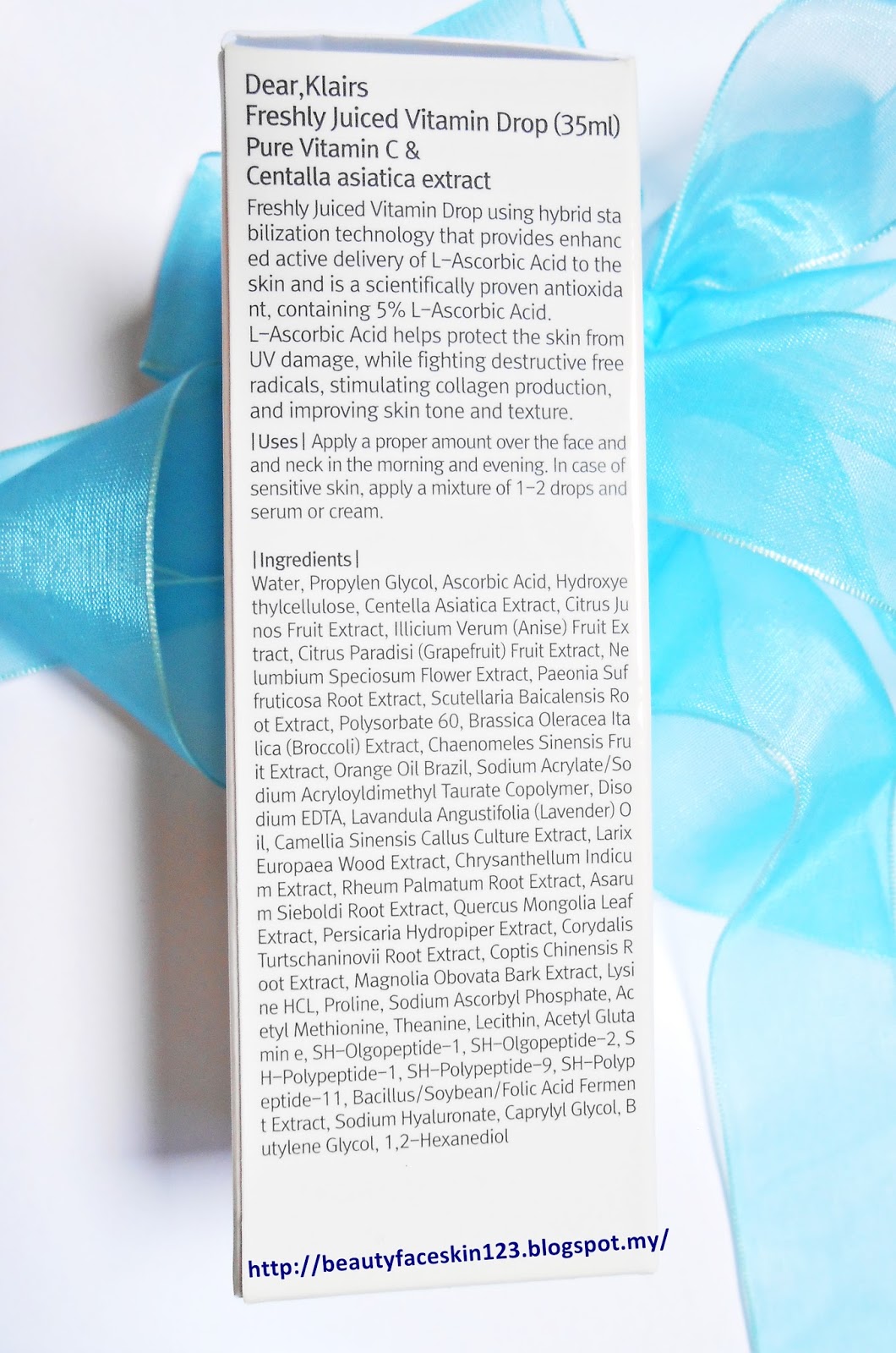 GREAT SKINandLIFE: REVIEW ON KLAIRS FRESHLY JUICED VITAMIN DROP