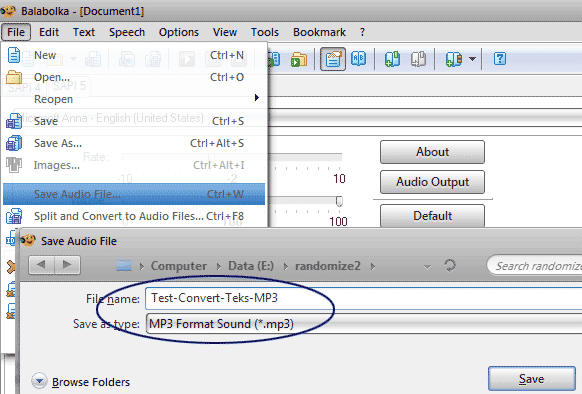 Converter Teks dan Tulisan ke Bentuk Suara (MP3, WAV, WMA, MP4, OGG ...