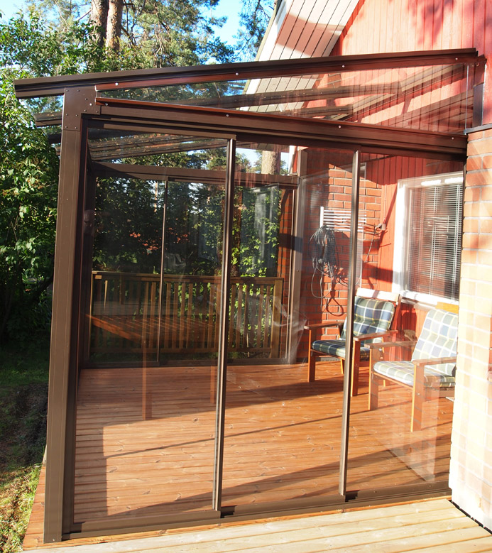 Puuhastelua: Lasitettu terassi valmis