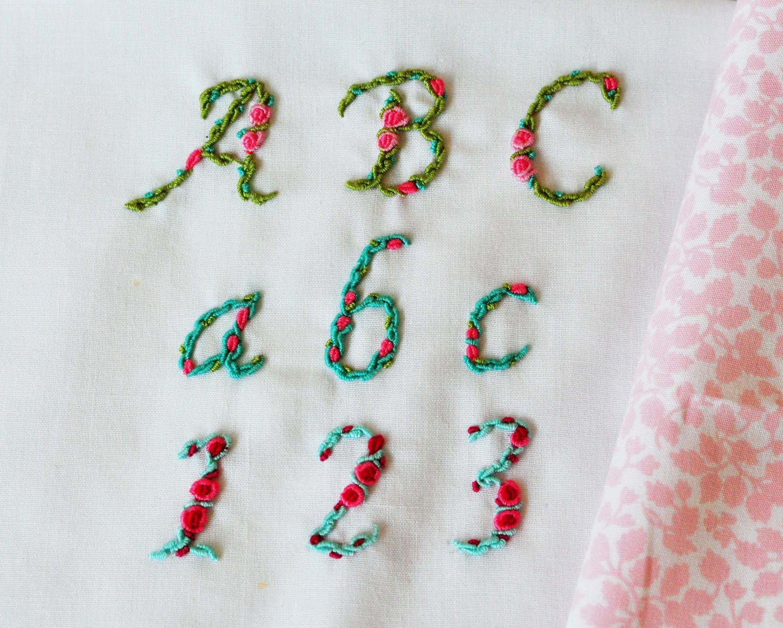 Hand Embroidered Alphabet...