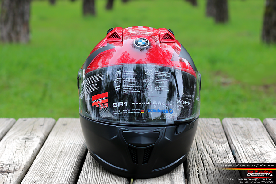Racing Helmets Garage: Schuberth SR1 "BMW RR" by RAER The Barbarian