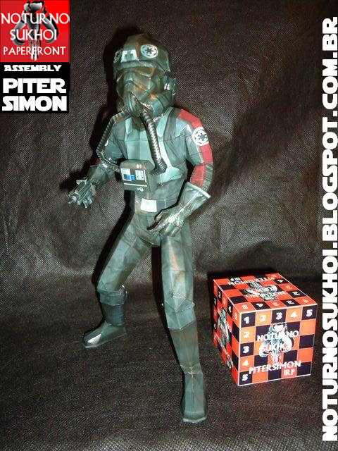 Papercraft - 181st Imperial Fighter Wing TIE Pilot - Papercraft4u ...