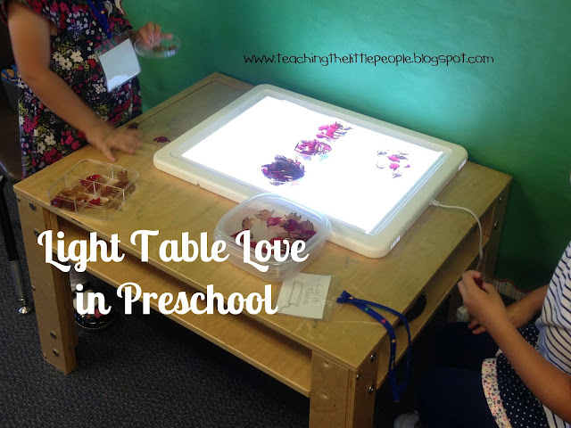 Teaching The Little People: Light Table Love in Preschool