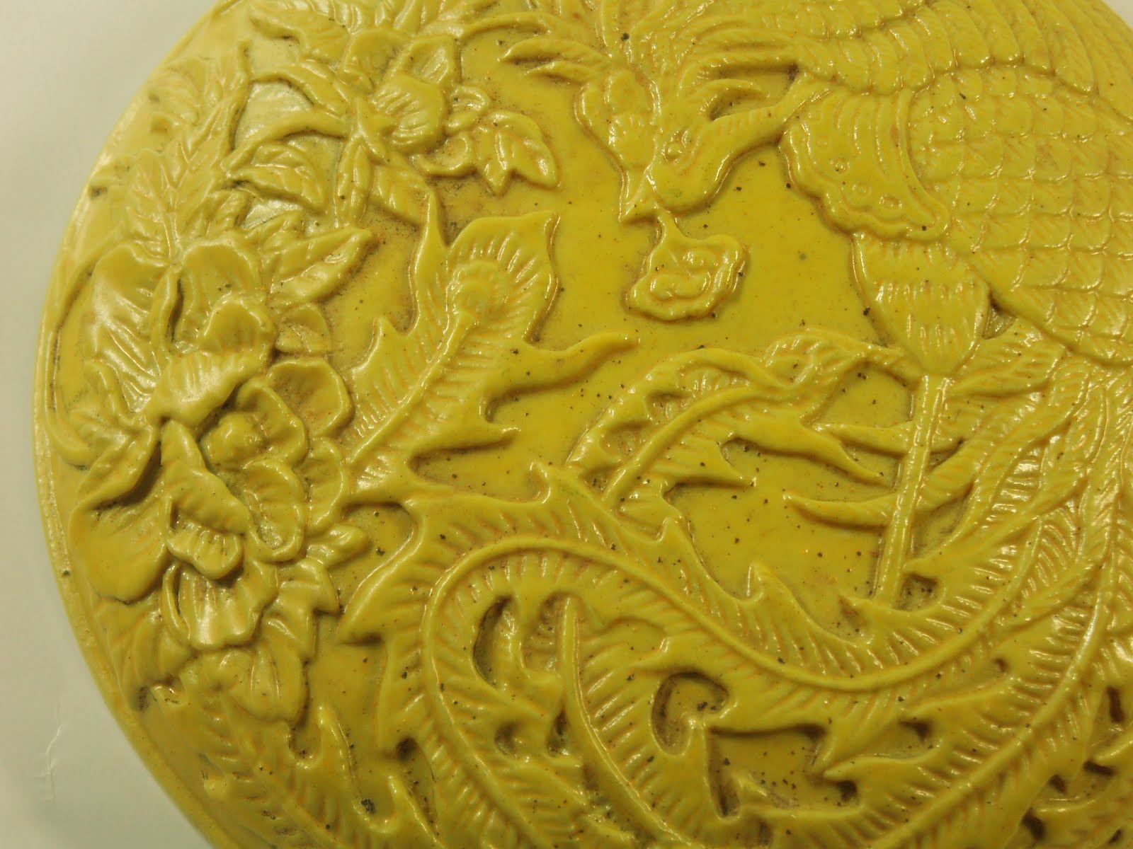 Xanadu Arts Online Gallery: Imperial Yellow Chinese Porcelain Ink Box ...