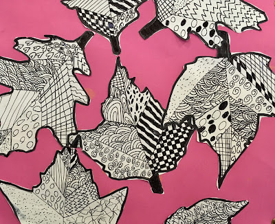 Art with Mrs Baker: Zentangle Autumn Leaves