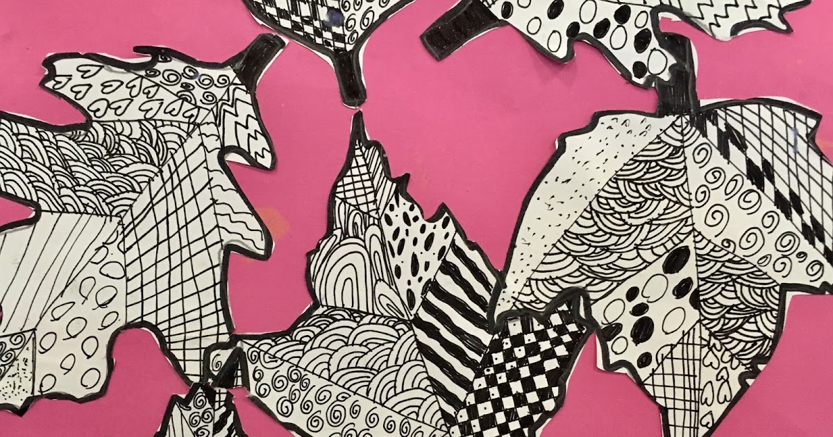 Art with Mrs Baker: Zentangle Autumn Leaves