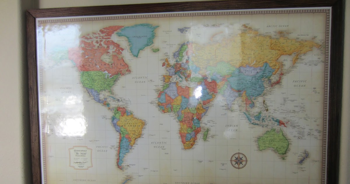 Amanda Did It: DIY Projects: Pinnable Wall Map Tutorial