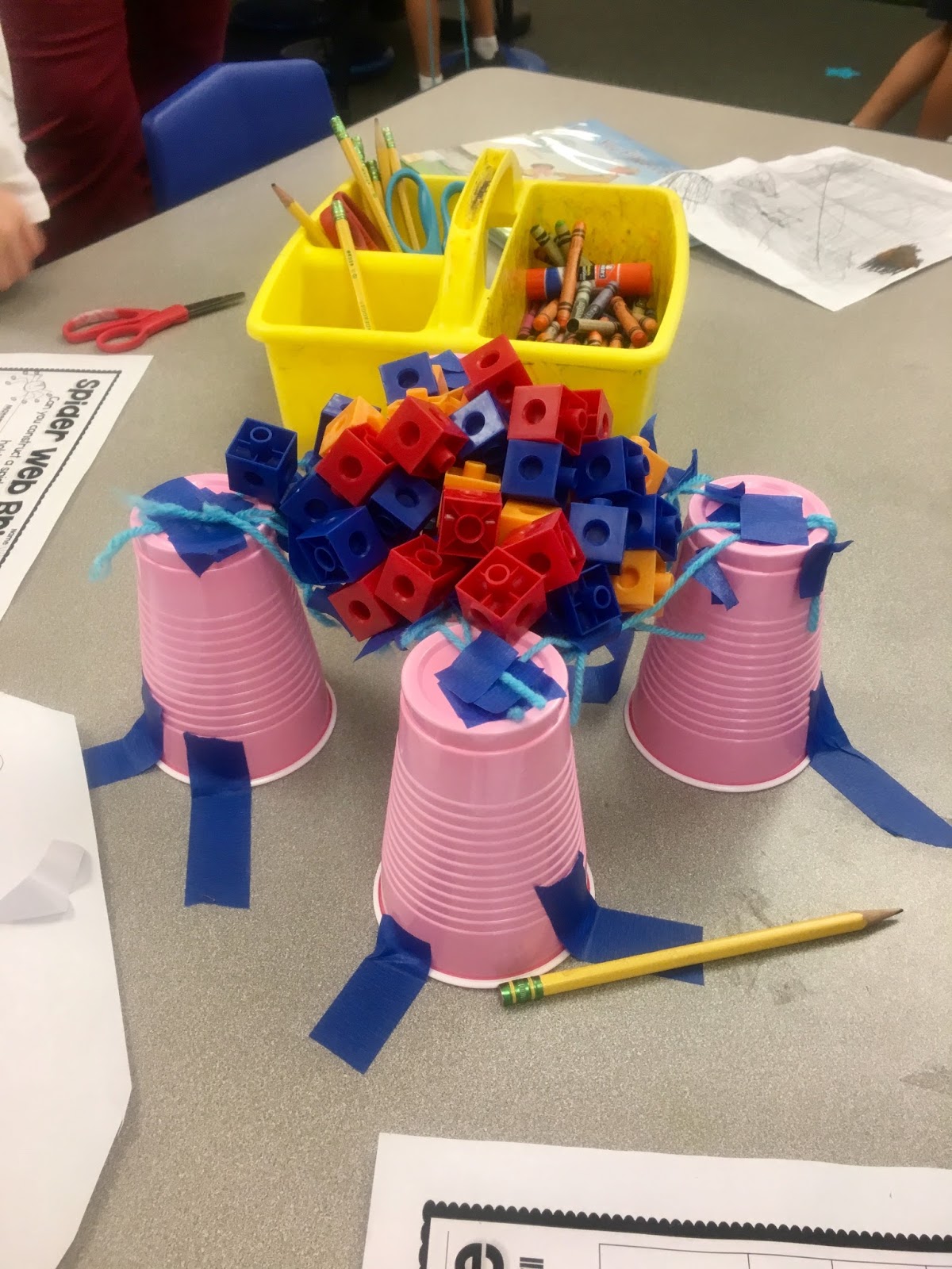 Miss Kelly's First Grade Friends: STEM Spider Web Bridges