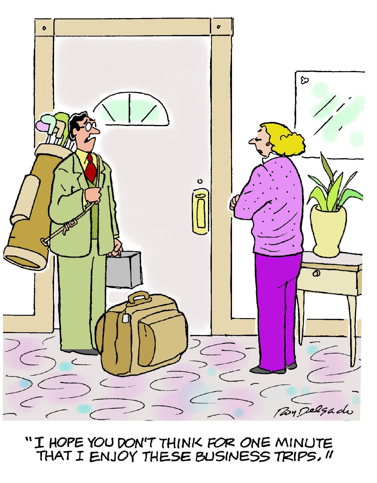 Plum Loco - Roy Delgado: SAT EVE POST cartoons - Roy Delgado