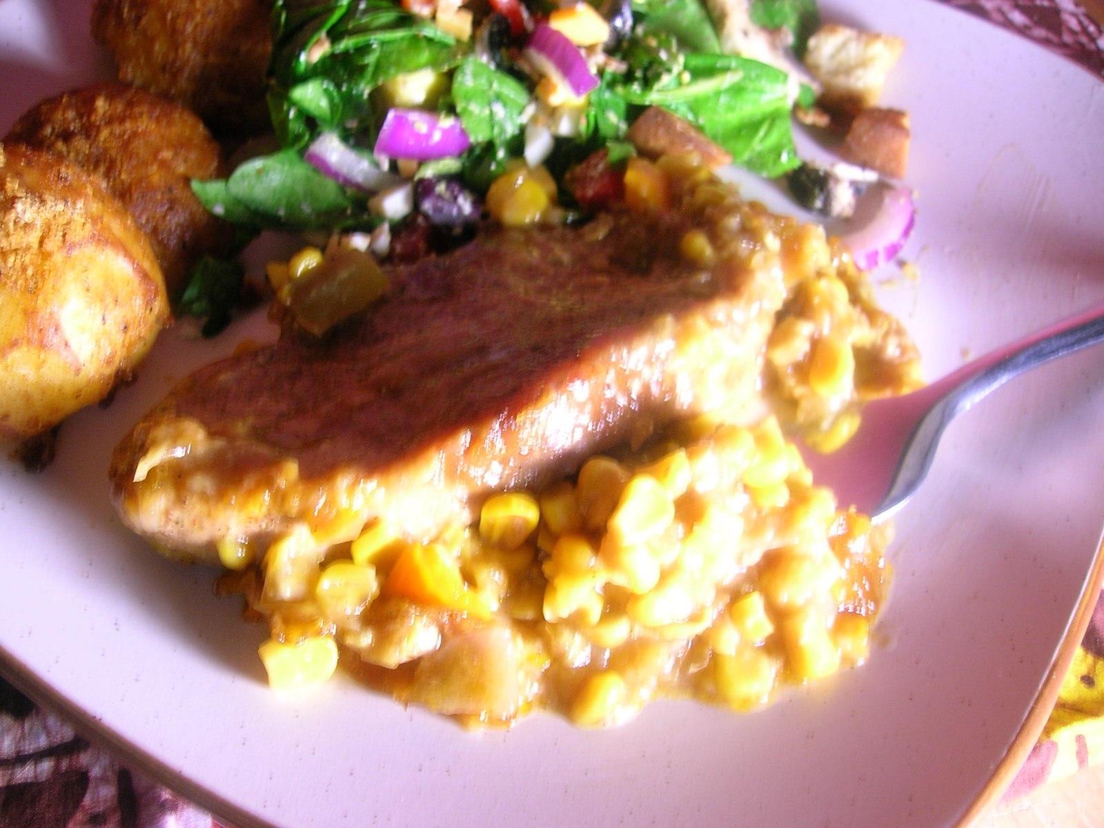 The Three-Headed Chef: Dinner After Midnight: Pork Chops in Creamed Corn