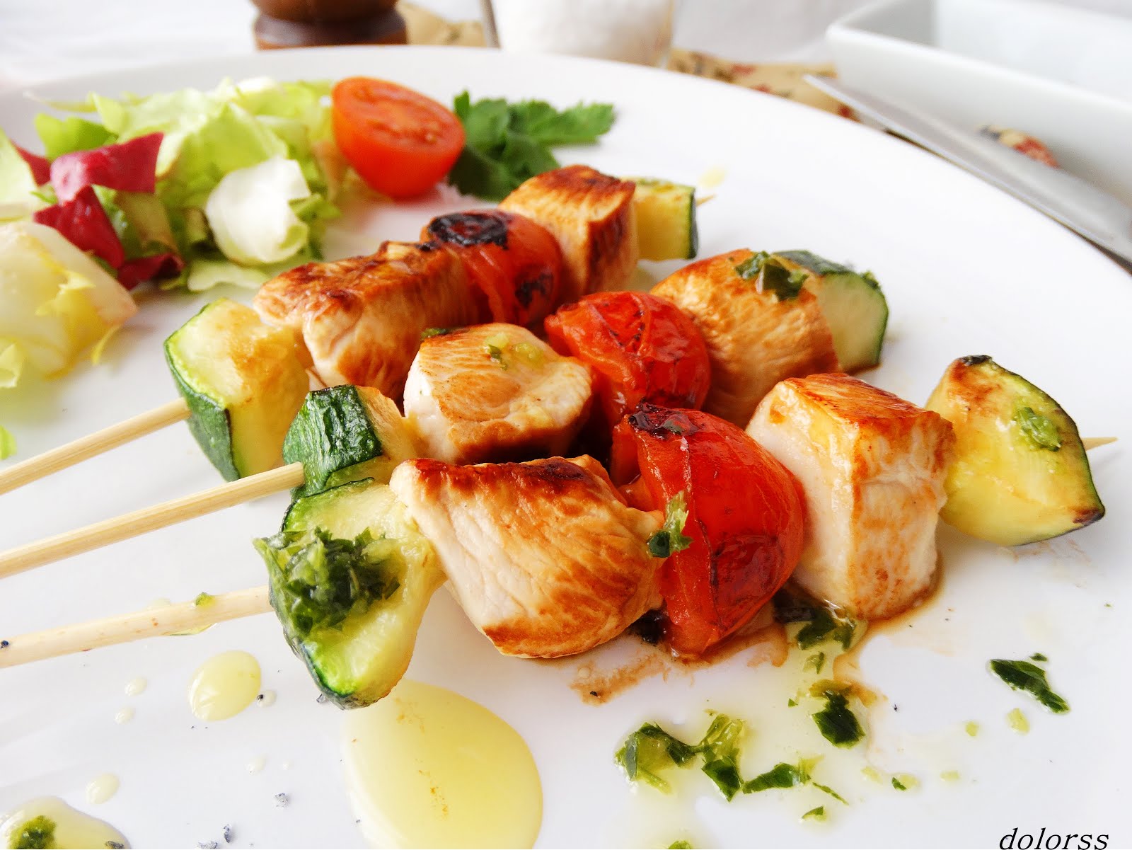 Blog de cuina de la dolorss: Pincho de pollo bajo en calorías