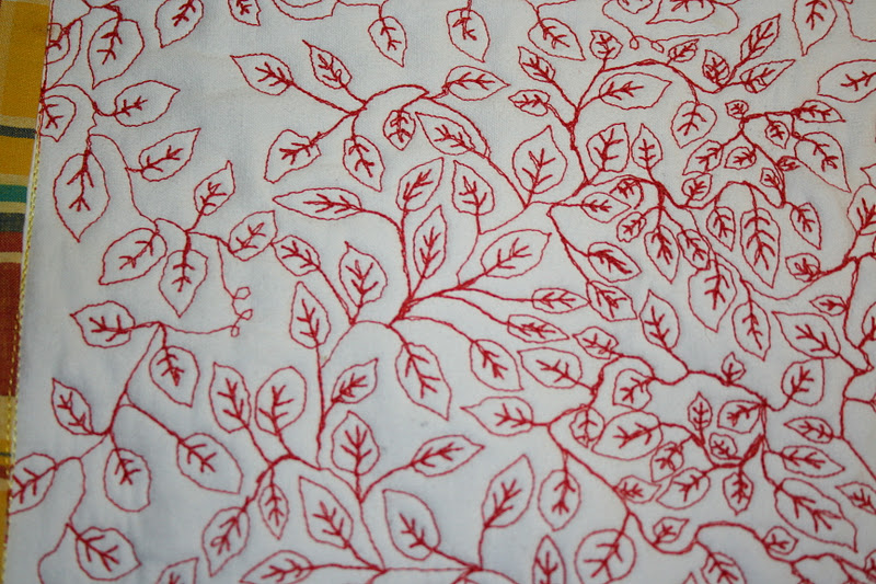 Tammy's Craft Emporium: Free motion quilting leaves