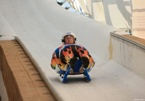 Imagens do International Luge Training Week no Sanki Sliding Center ...
