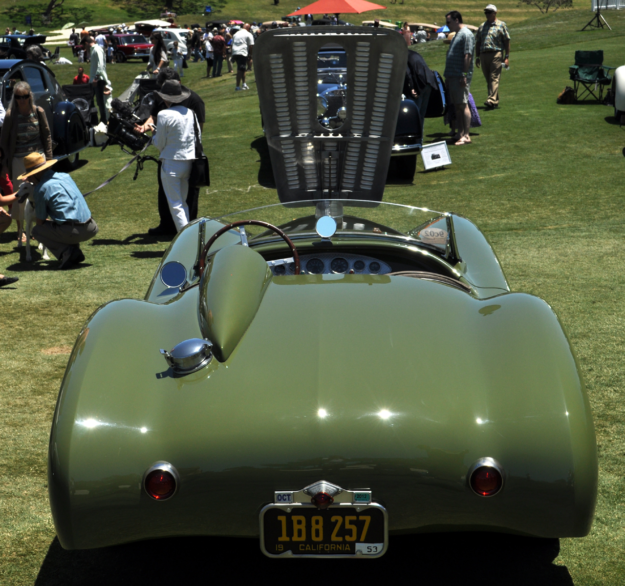 ELECTRIC CAR: Jerry Wood's 1953 Glasspar G2, with a 331 hemi, and he's ...