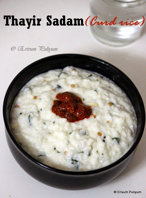 Erivum Puliyum: Curd Rice | Thayir Sadam
