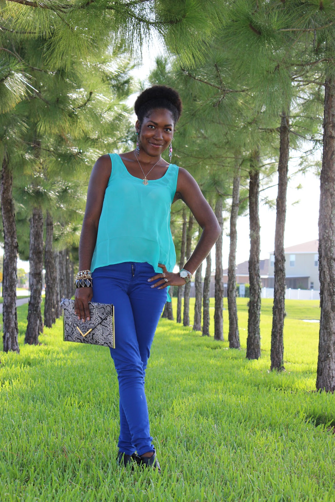 Fashion Friday: Aquatic O.O.T.D. - FASHIONTOLIVE + FASHIONABLEFOODIVA