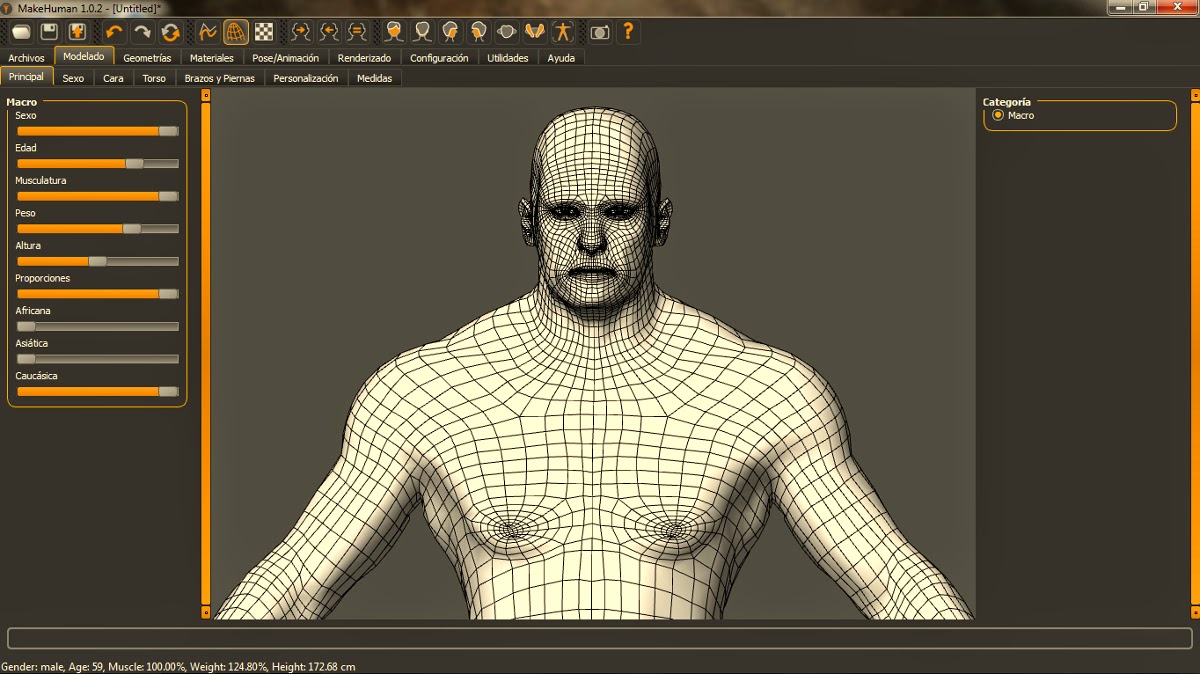 Lapiz y Bits: MakeHuman - Crear seres humanos en 3D