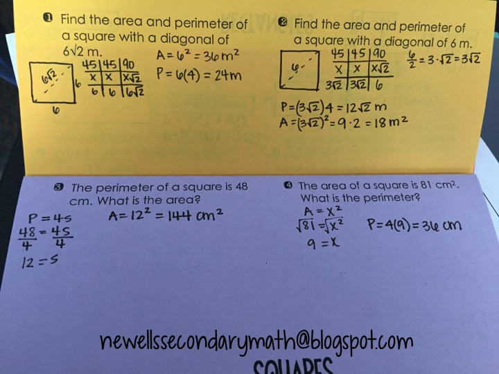 Area & Perimeter of Rectangles and Squares | Mrs. Newell's Math